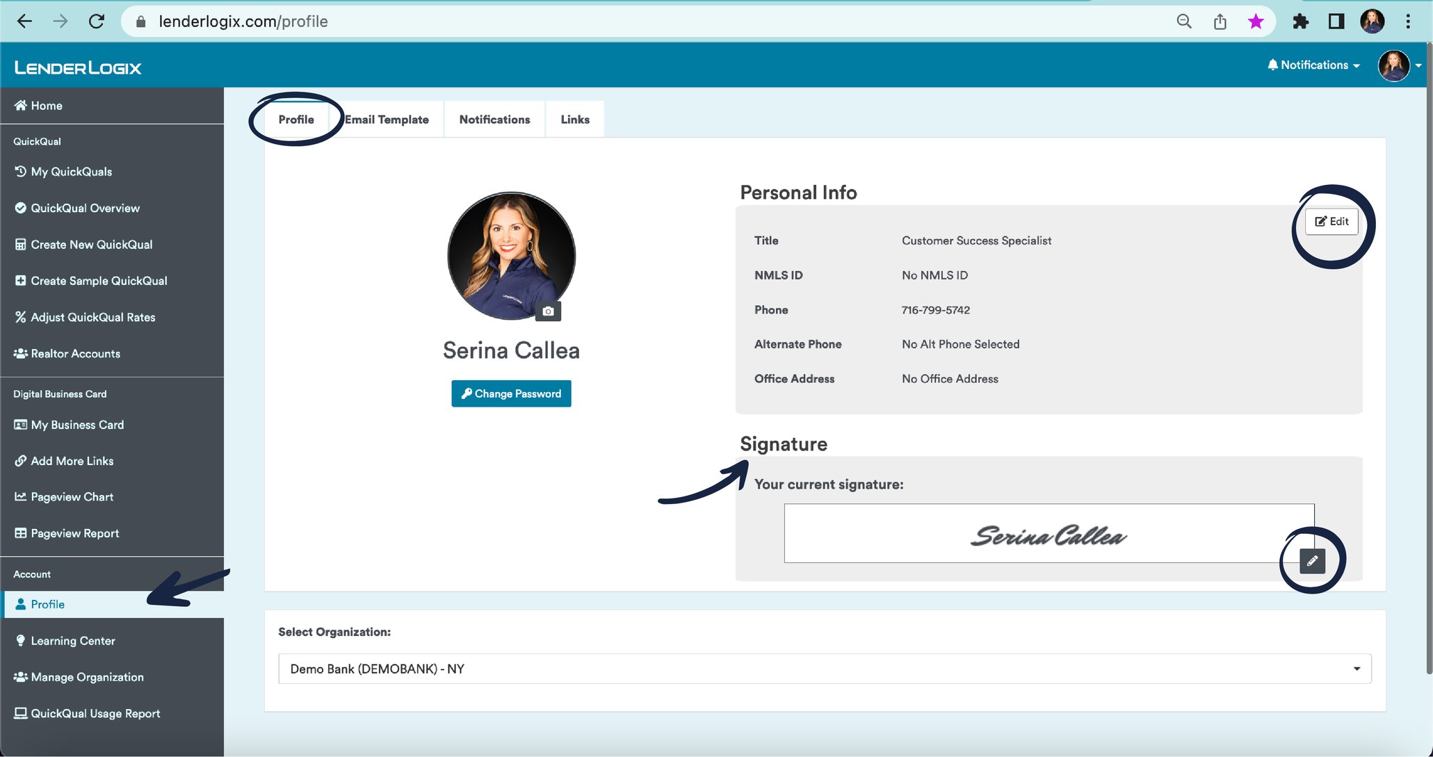 How to Manage Your QuickQual Profile