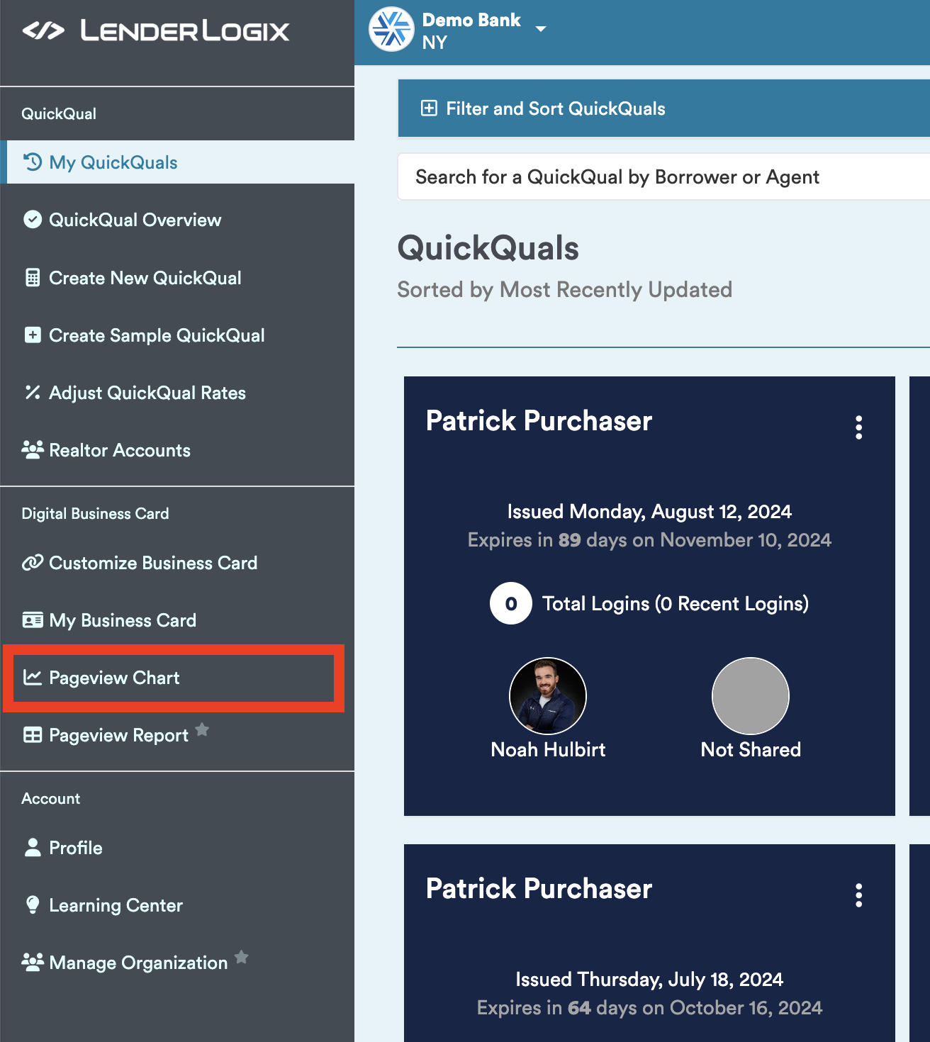 View Your Digital Business Card Analytics