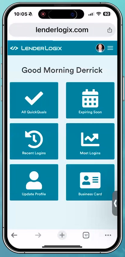 How to Save LenderLogix on Your Phone's Home Screen